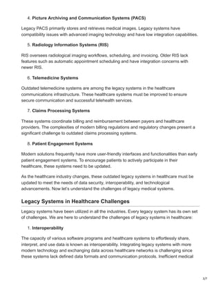 Modernizing Legacy Systems in Healthcare: A Comprehensive Guide | PDF ...