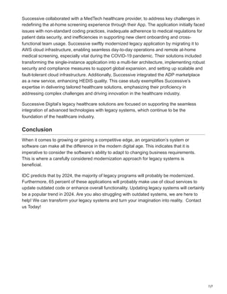 Modernizing Legacy Systems in Healthcare: A Comprehensive Guide | PDF ...
