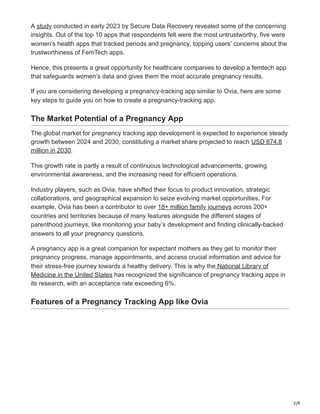 A Pregnancy Tracking App Like Ovia: How do you Build it? | PDF