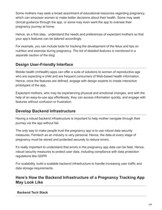 A Pregnancy Tracking App Like Ovia: How do you Build it? | PDF