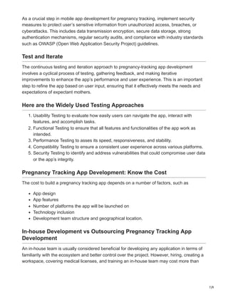 A Pregnancy Tracking App Like Ovia: How do you Build it? | PDF