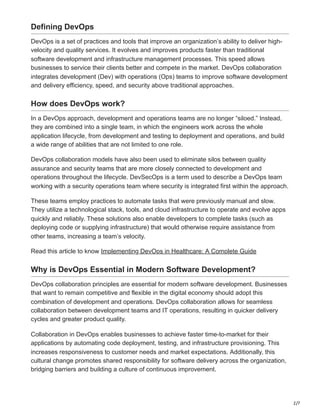 6 Proven Tips for Effective DevOps Collaboration and Communication | PDF