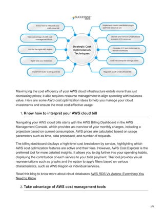 AWS Cost Optimization: Strategies for Maximizing Cloud Efficiency | PDF | Cloud Computing | Internet