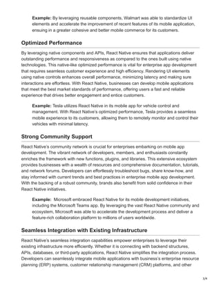 7 Reasons to Choose React Native for Enterprise App Development | PDF