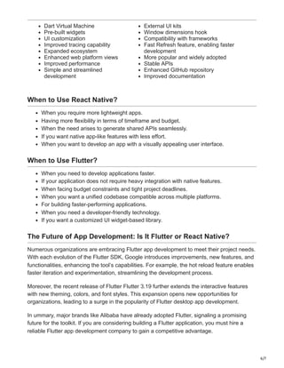 Flutter Vs. React Native – Which is Better For You? | PDF