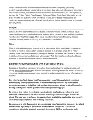 Impact of Cloud Computing in Transforming the Healthcare Industry | PDF