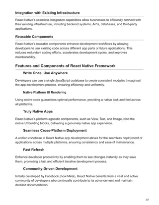 React Native App Development: A Comprehensive Guide | PDF