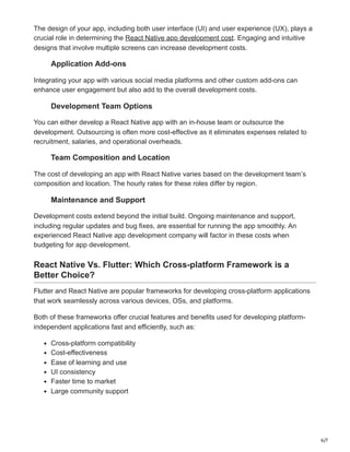 React Native App Development: A Comprehensive Guide | PDF