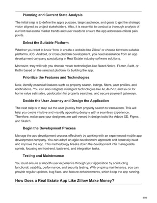 How to Develop a Real Estate App Like Zillow? | PDF
