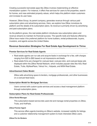 How to Develop a Real Estate App Like Zillow? | PDF