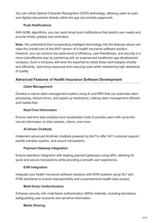 Health Insurance Software Development: Processes, Costs, and Tips | PDF