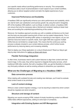 Migrating to Headless CMS: Challenges and Opportunities | PDF