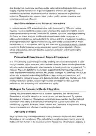 Integrating GenAI for Business Process Automation | PDF