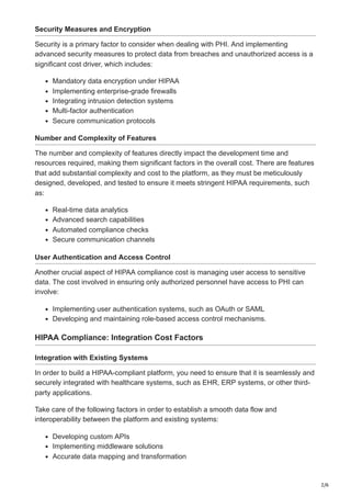 What Is the Cost of Building a HIPAA-Compliant Platform for Medical Supplies? | PDF
