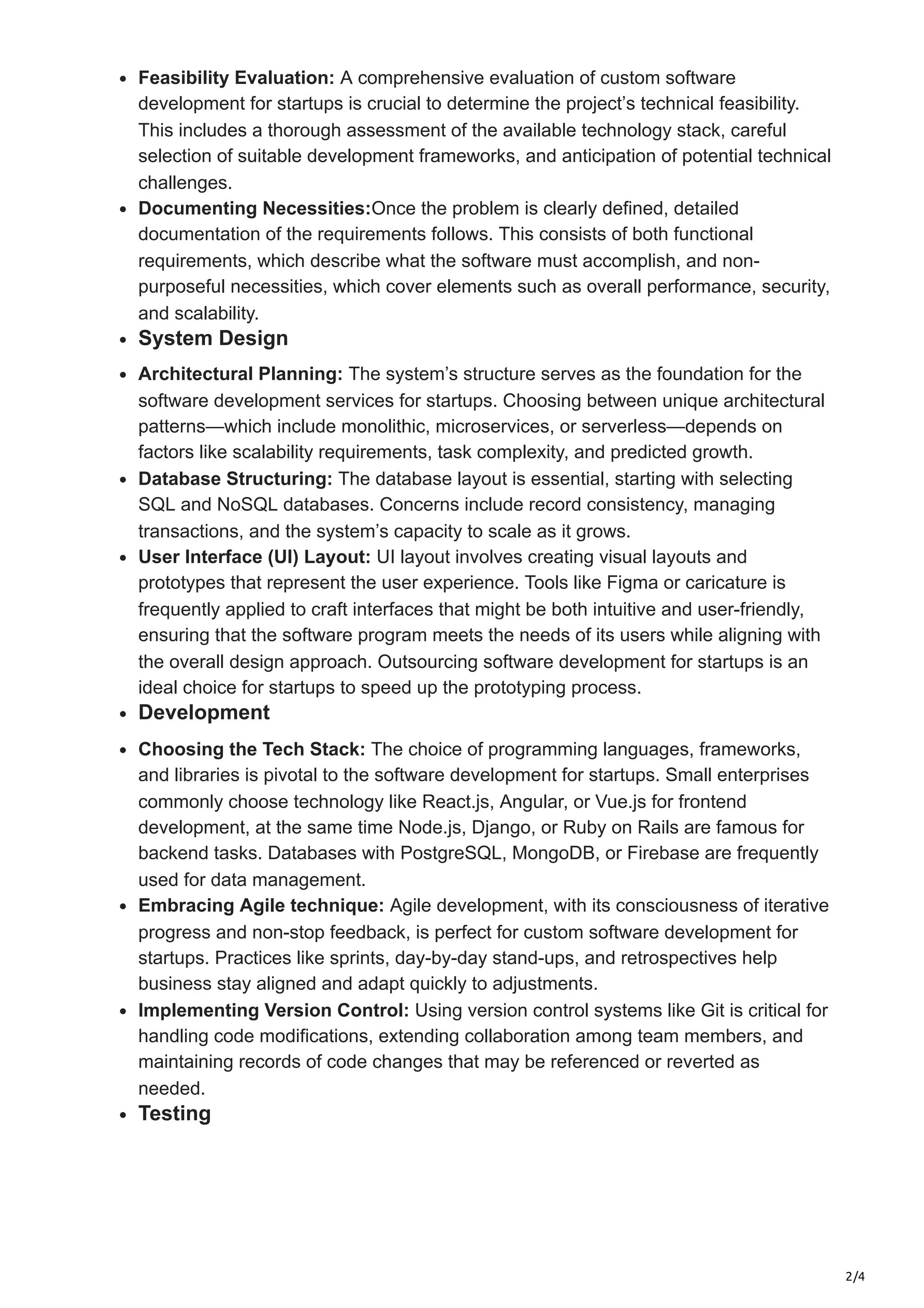 Software Development for Startups: Transform Your Ideas into Reality | PDF