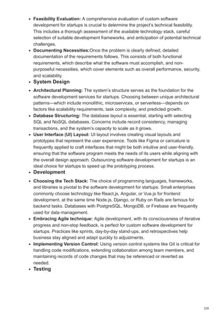 Software Development for Startups: Transform Your Ideas into Reality | PDF