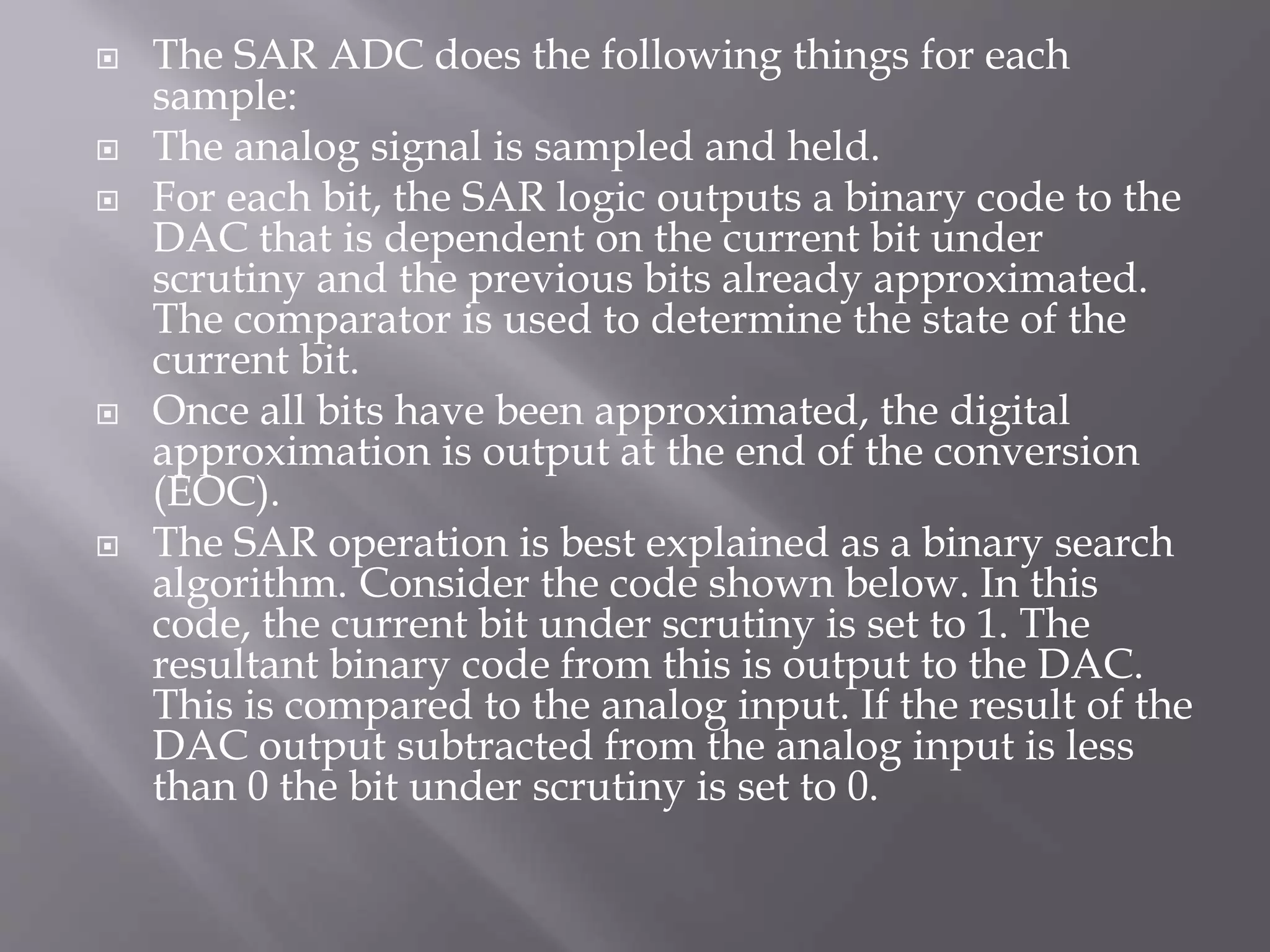 Successive approximation adc | PPTX