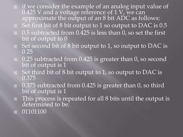 Successive Approximation Adc Pptx Digital Audio Computer Software And Applications