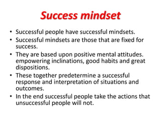 Success mindset | PPTX
