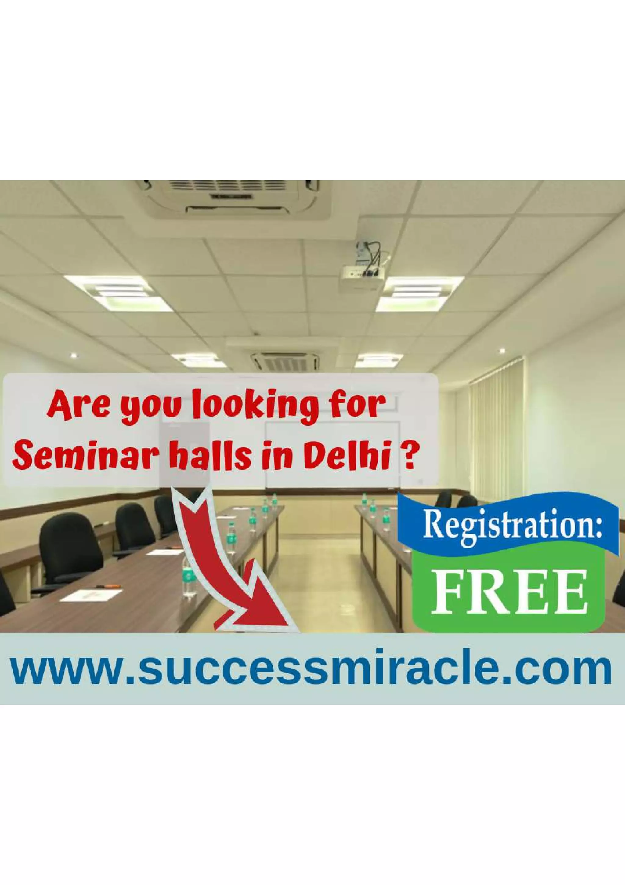 Seminar hall in Delhi | PDF