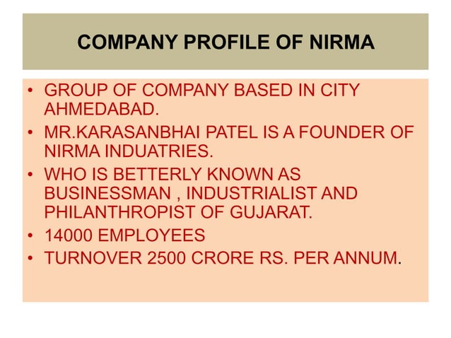 Success of nirma washing powder | PPTX | Business | Business and Finance