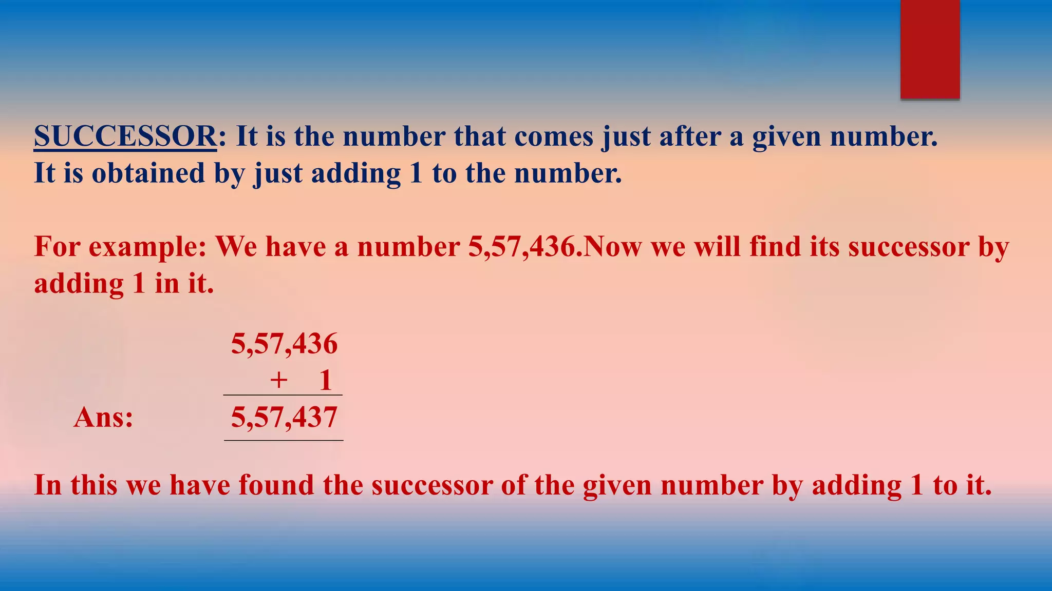 Successor and predecessor | PPTX