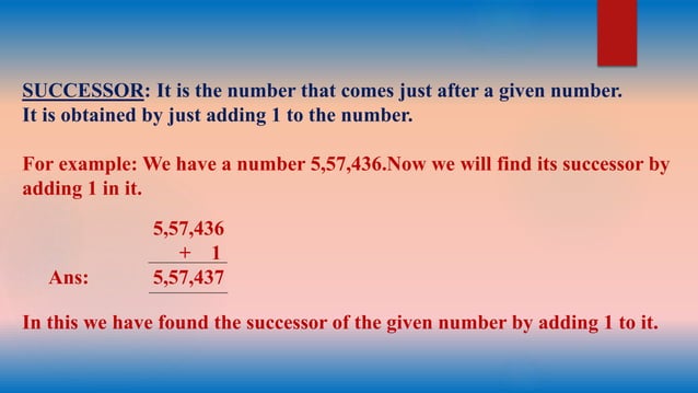 Successor and predecessor | PPTX