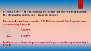 Successor and predecessor | PPTX