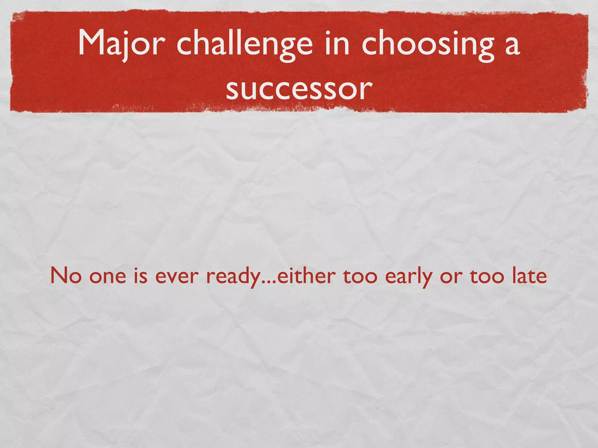 Successor assessment | PPT