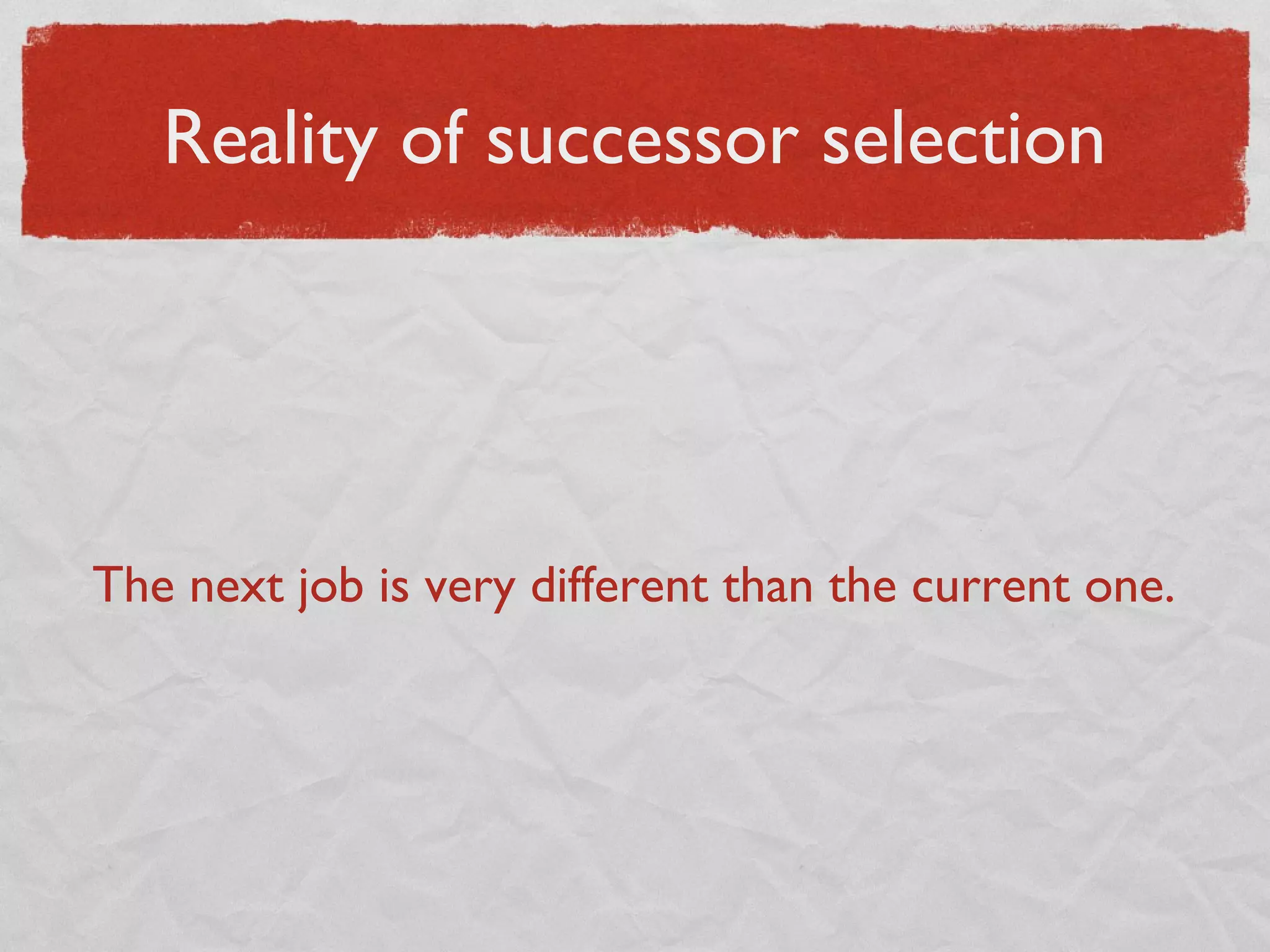 Successor assessment | PPT