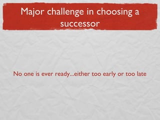 Successor assessment | PPT