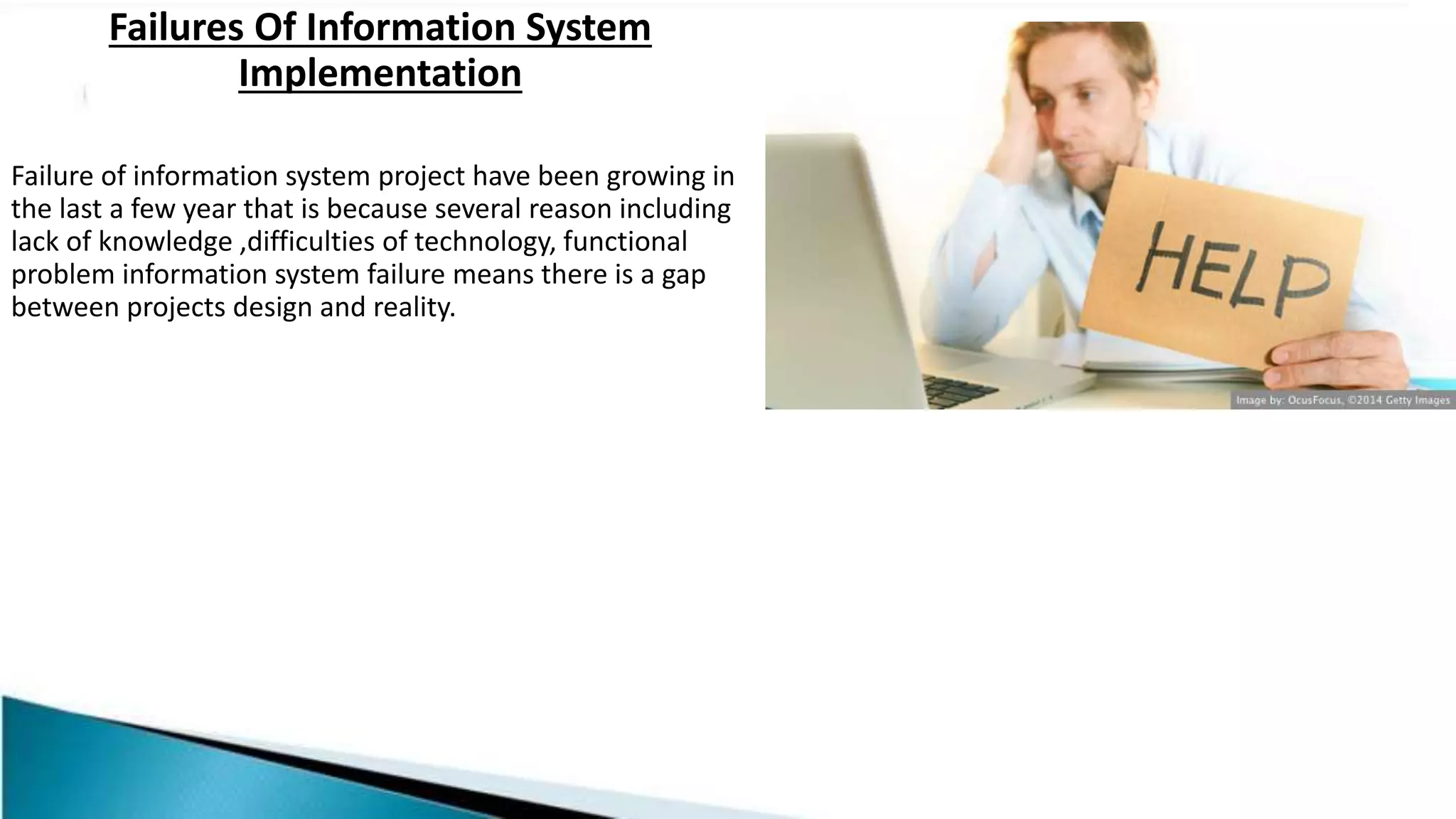 Success or failure of information system implementation | PPTX