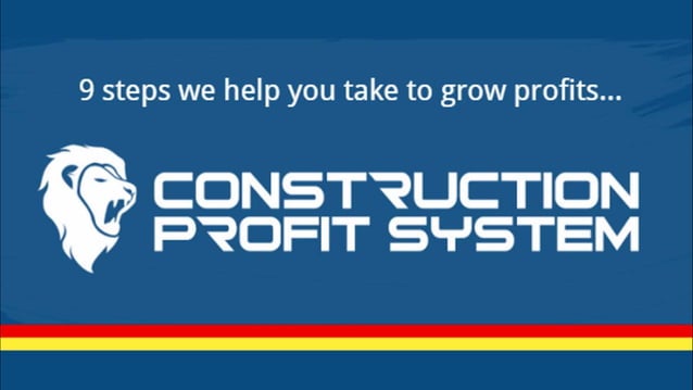 Construction Success Path from Construction Profit System | PPTX