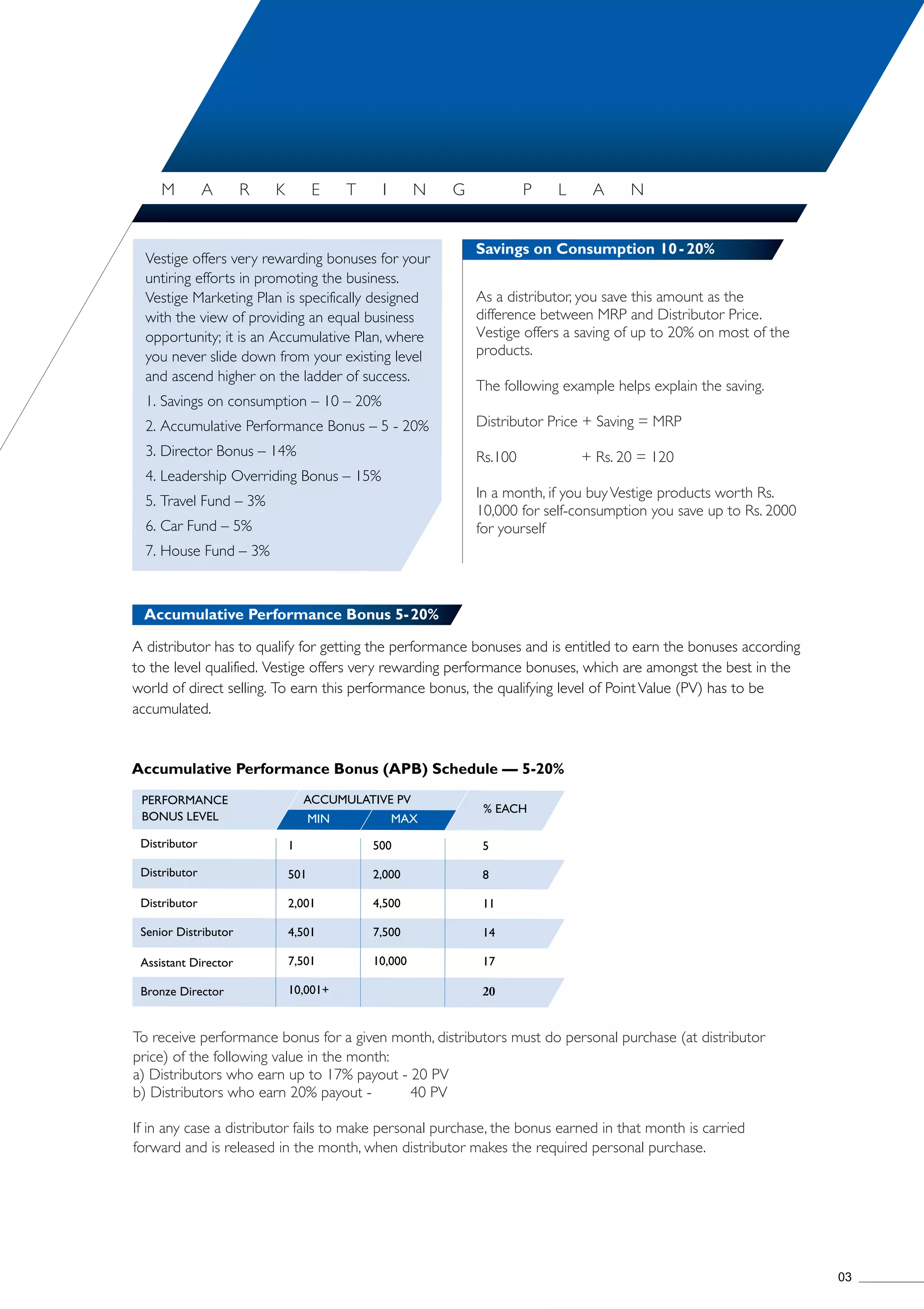 Success plan Vestige | PDF