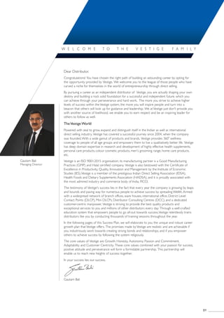 Success plan Vestige | PDF | Sales | Business