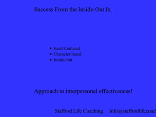Success From the Inside-Out | PPT
