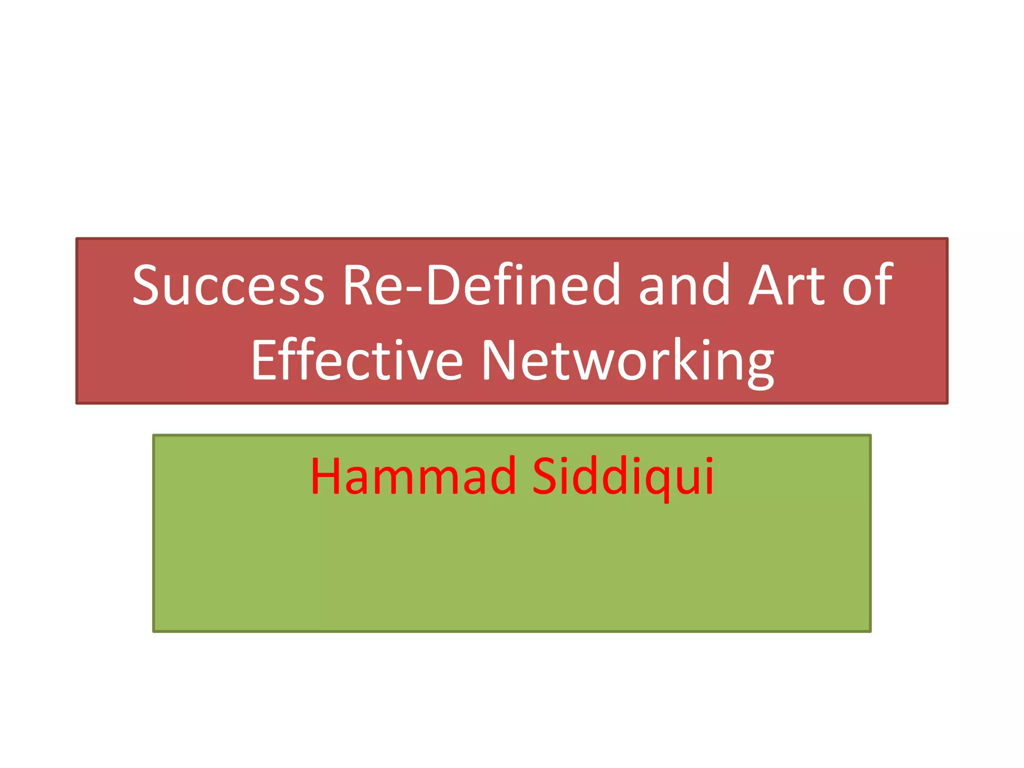 How to Become Successful in Your Career - Success Re-Defined | PPT