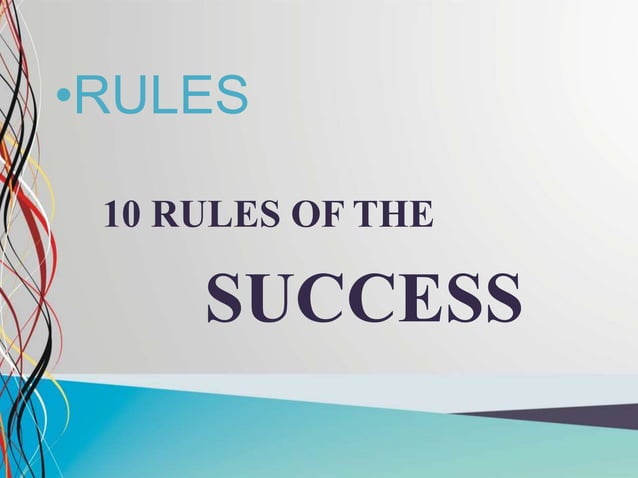 10 Rules of Success || Aamir Daniyal | PPT