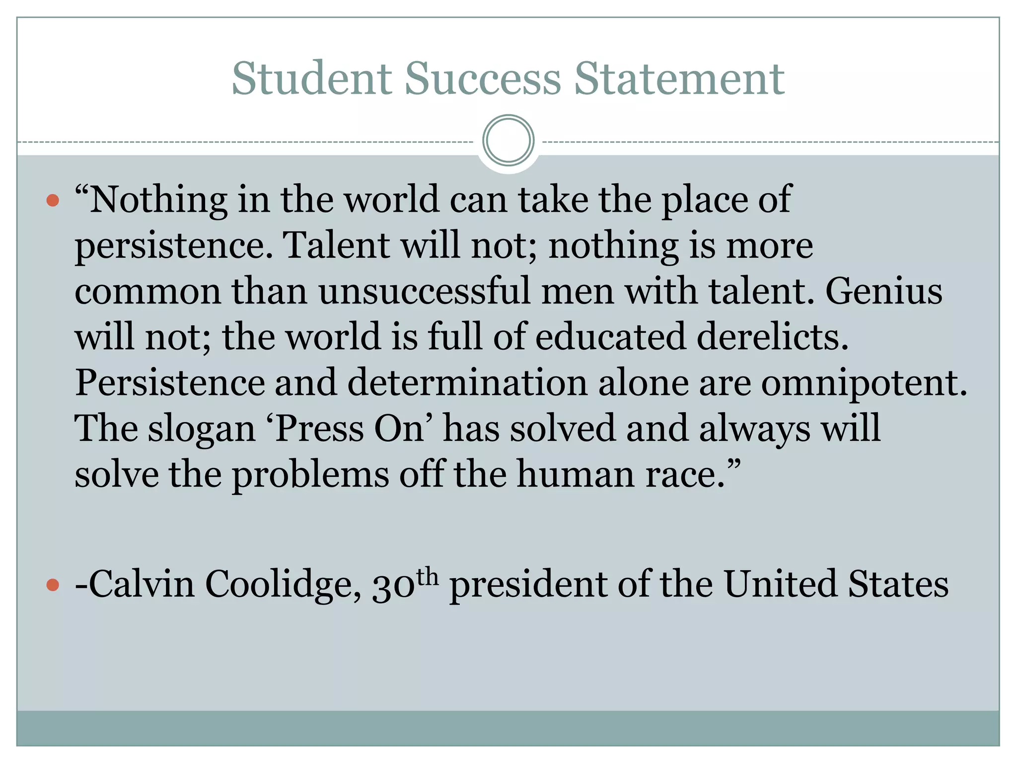 Success statements | PPTX