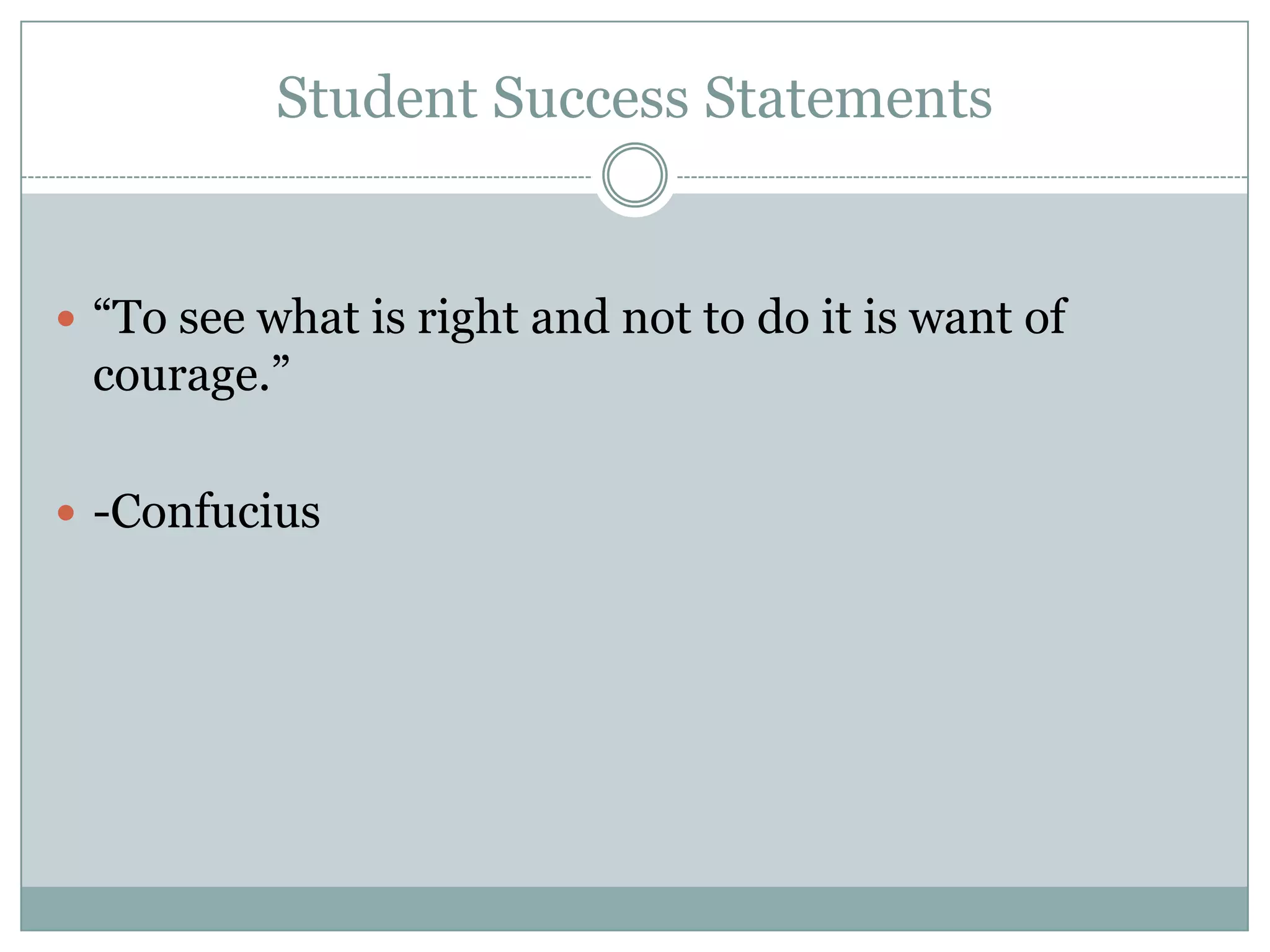 Success statements | PPTX