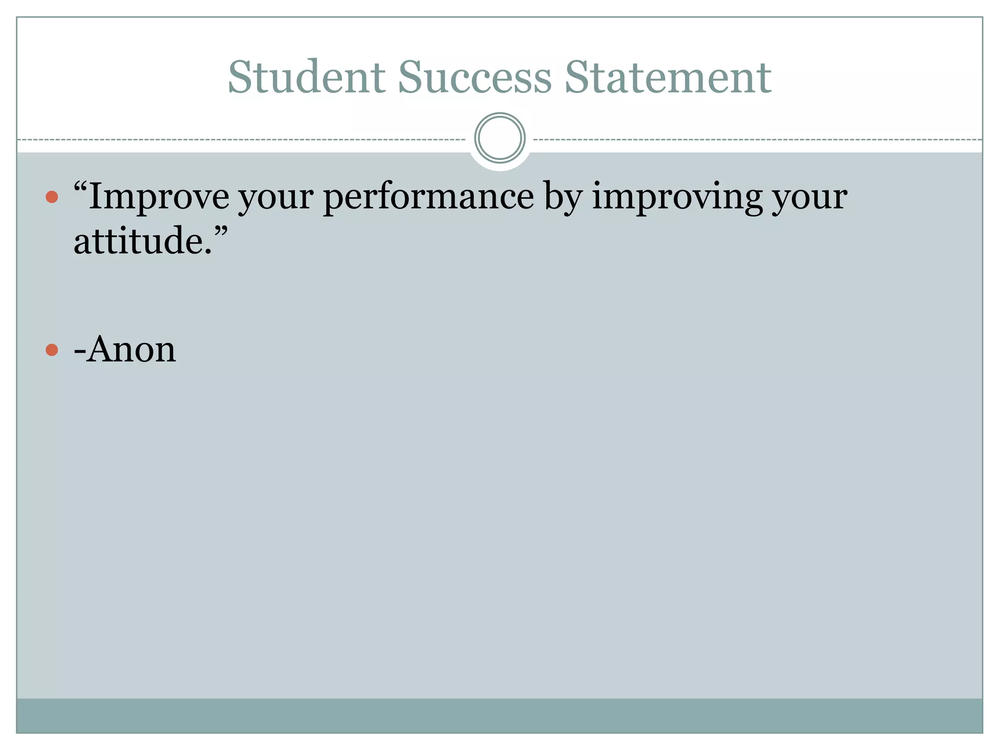 Success statements | PPTX