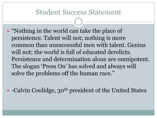 Success statements | PPTX