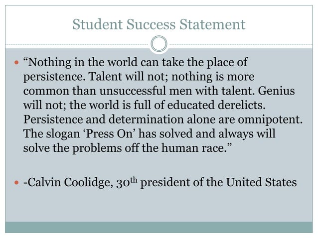 Success statements | PPTX