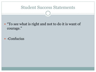 Success statements | PPTX