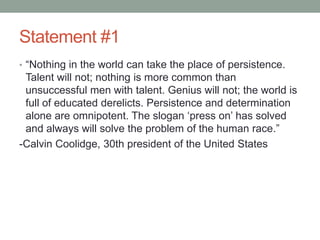 Success statements | PPTX