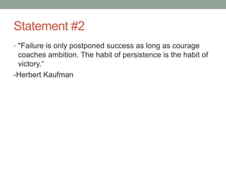 Success statements | PPTX