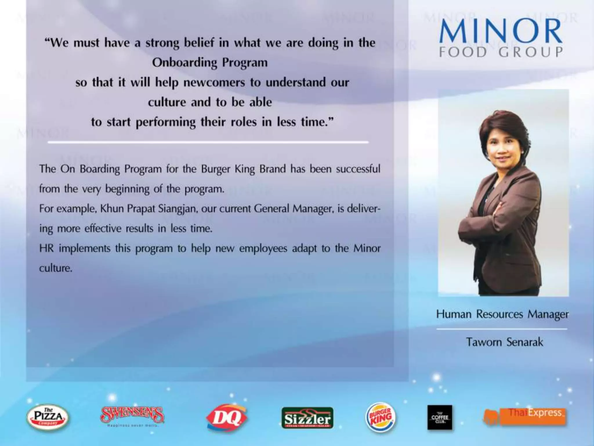 Minor Employees' Success stories | PPT
