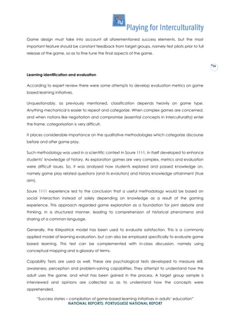Success stories compilation of game-based learning initiatives in ...