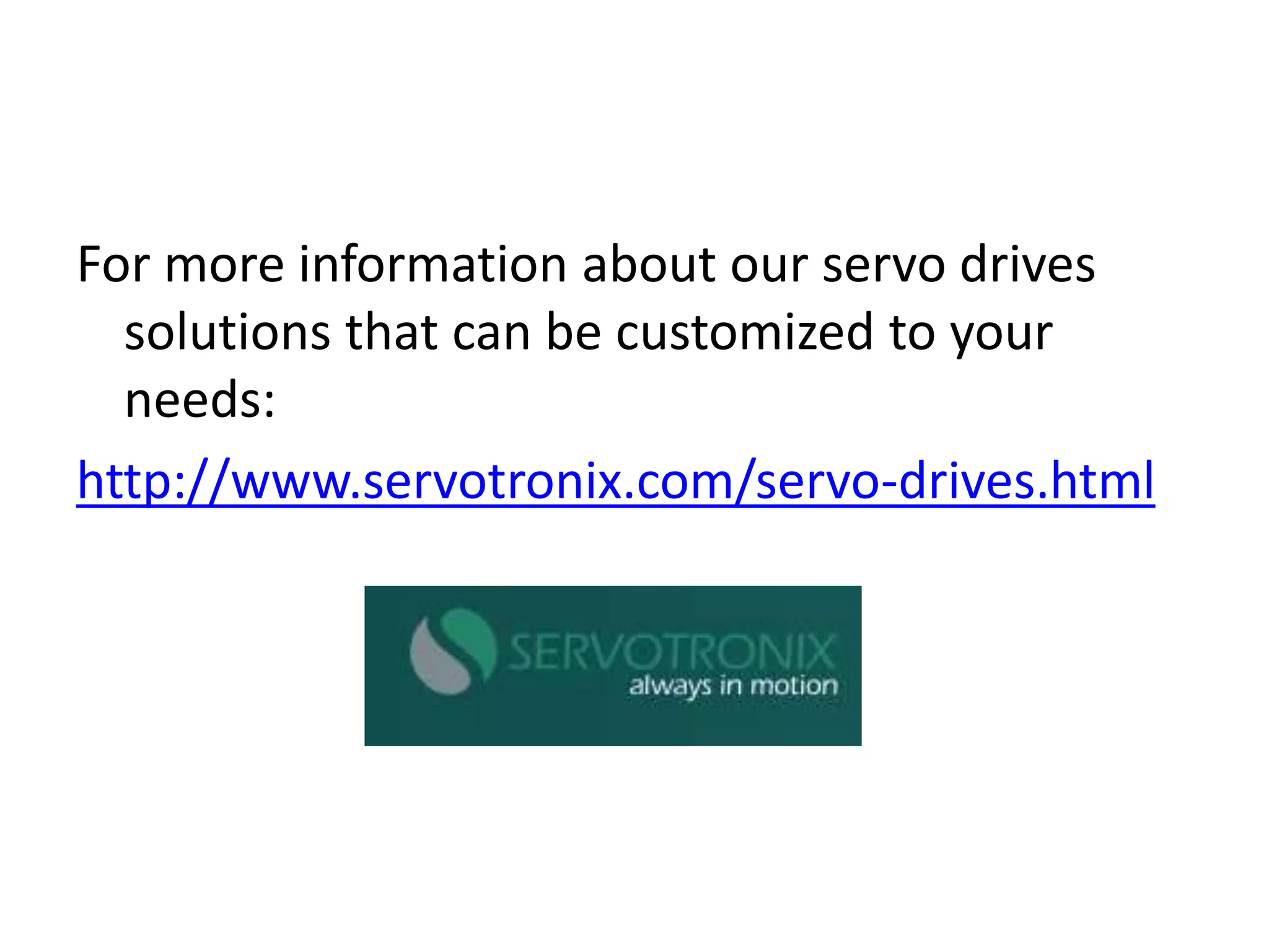 Success stories servotronix | PPT