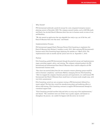 Filix Consulting - PN International Case Study | PDF | Manufacturing ...